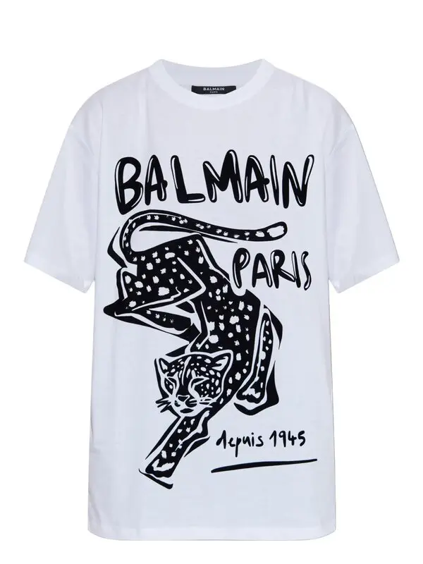 Balmain Graphic T-shirt - White