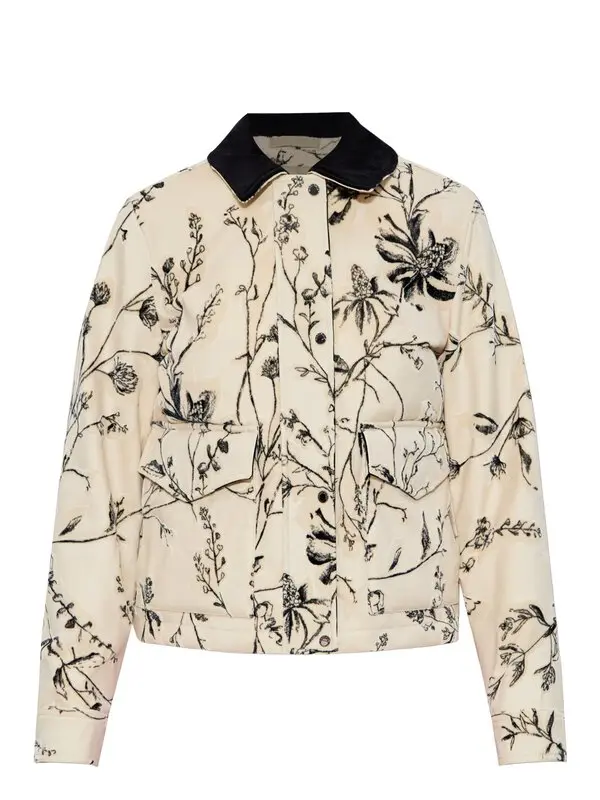 Woolrich Patterned Velvet Jacket - Cream