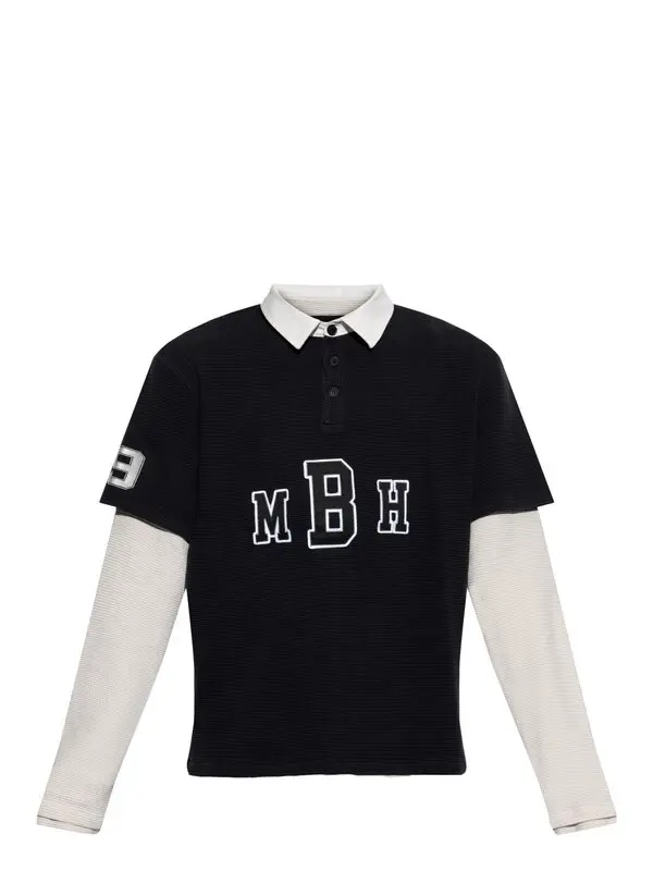 MISBHV Long Sleeve Polo Shirt - Black