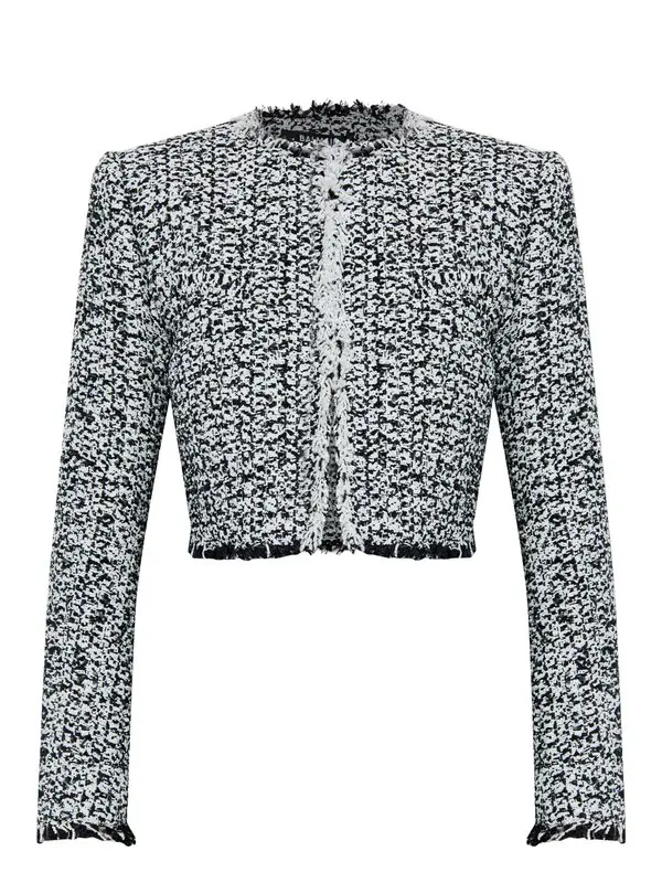 Balmain Tweed Blazer - Grey