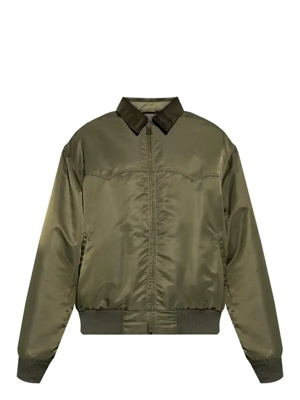 MAISON MARGIELA Satin Bomber Jacket - Green