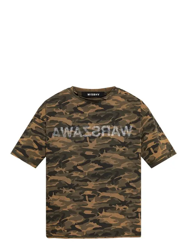 MISBHV Camo Print T-shirt - Brown