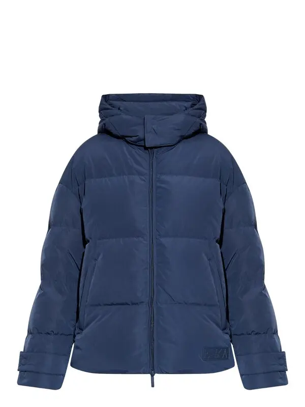 Emporio Armani Down Jacket With Detachable Hood - Navy Blue