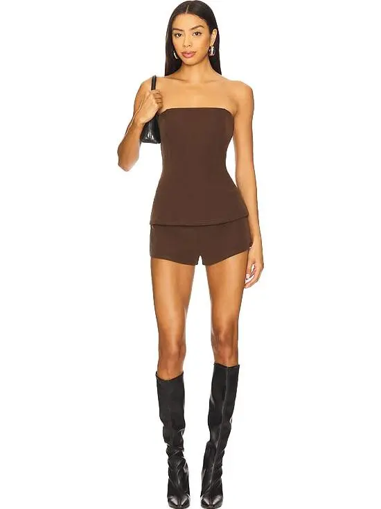 Superdown Daija Short Set - Brown