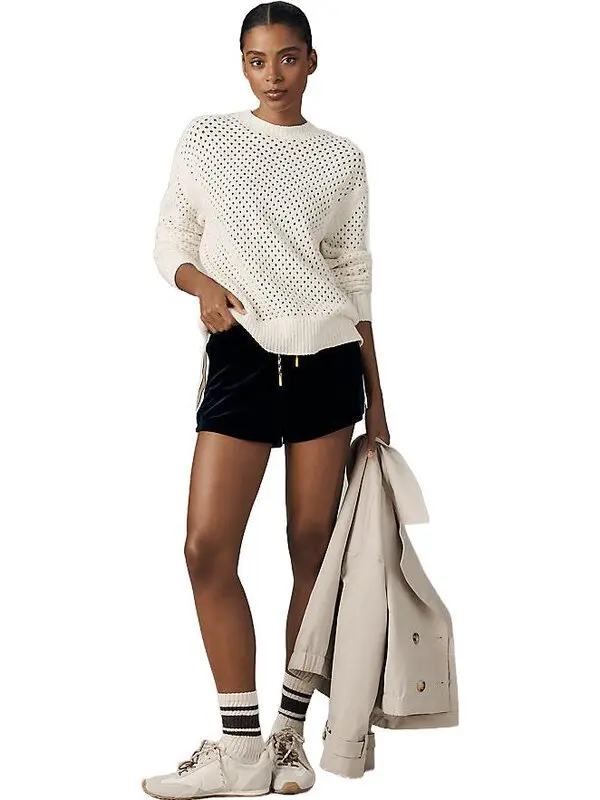 Varley Grady Bouclé Knit Sweater - Coconut Milk