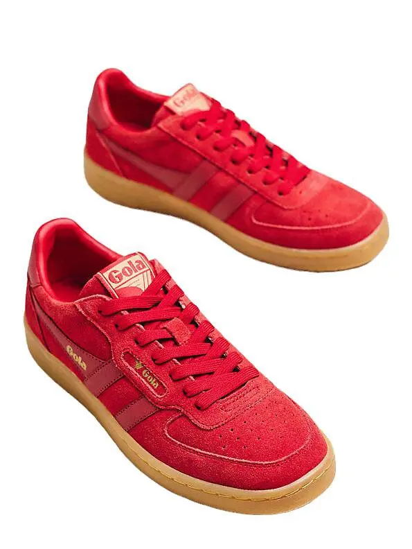 Gola Hawk Suede Sneakers - Red/gum