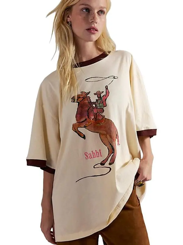 SABBI Yeehaw Tee - Cream
