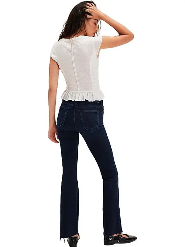 MOTHER The Weekender Frayed Flare Jeans - Chip On My Shoulder