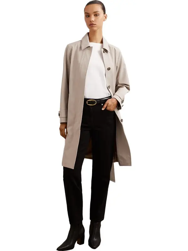 REISS Logan Petite Removable-gilet Hybrid Overcoat - Neutral