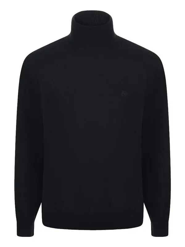 Etro Turtleneck Wool Sweater - Black