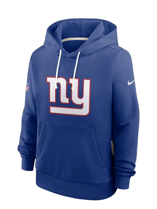 Nike New York Giants Sideline Dri-fit Nfl Pullover Hoodie - Blue