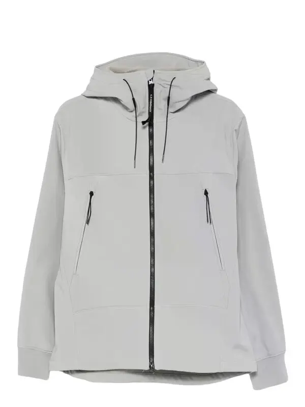 C.P. COMPANY Hooded Zip-front Jacket - Grey