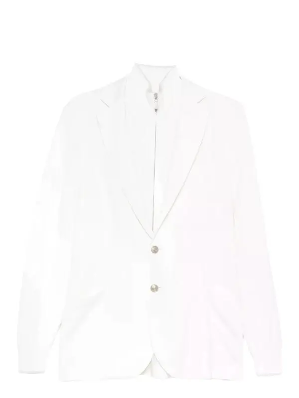 Eleventy Single-breasted Blazer - White