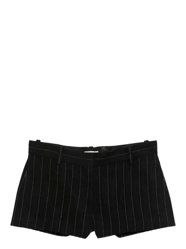 Isabel Marant Pinstriped Shorts - Black