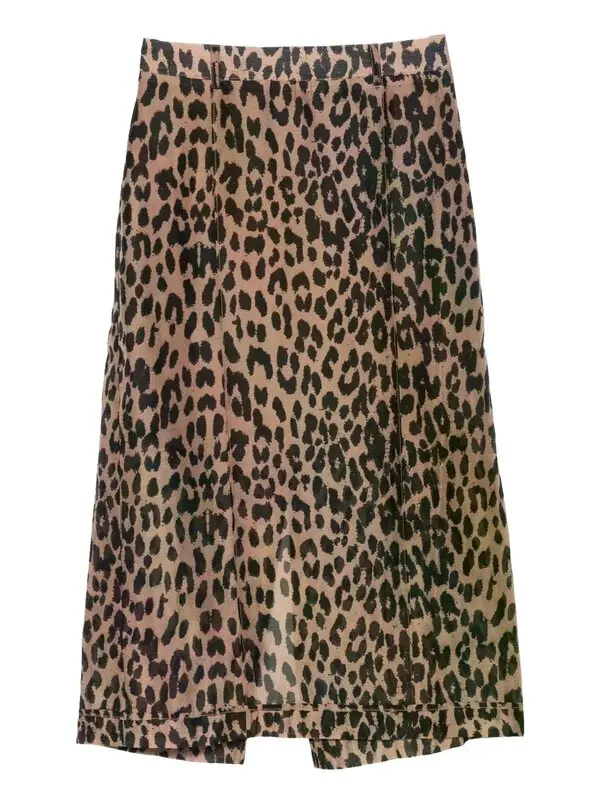 Baum Und Pferdgarten Shevin Leopard-print Skirt - Brown