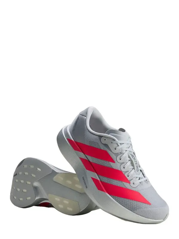 Adidas Adizero Evo Sl Shoes - Silver Metallic / Lucid Red / Iron Metallic