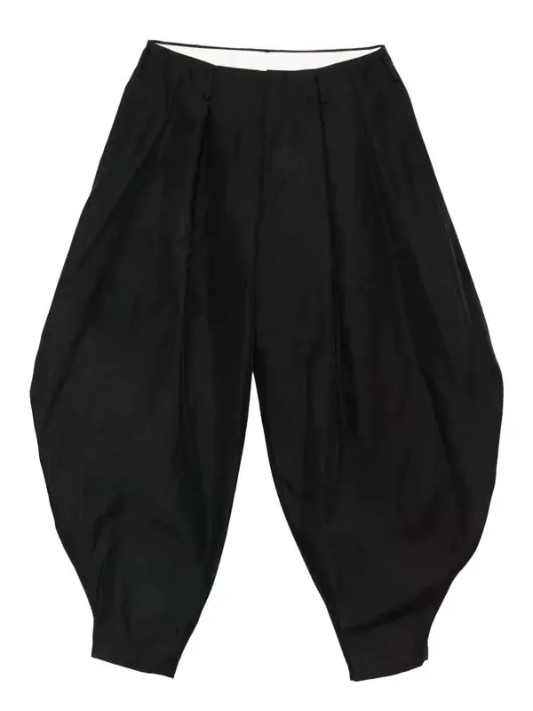 Comme Des Garçons Wide-leg Wool Trousers - Black