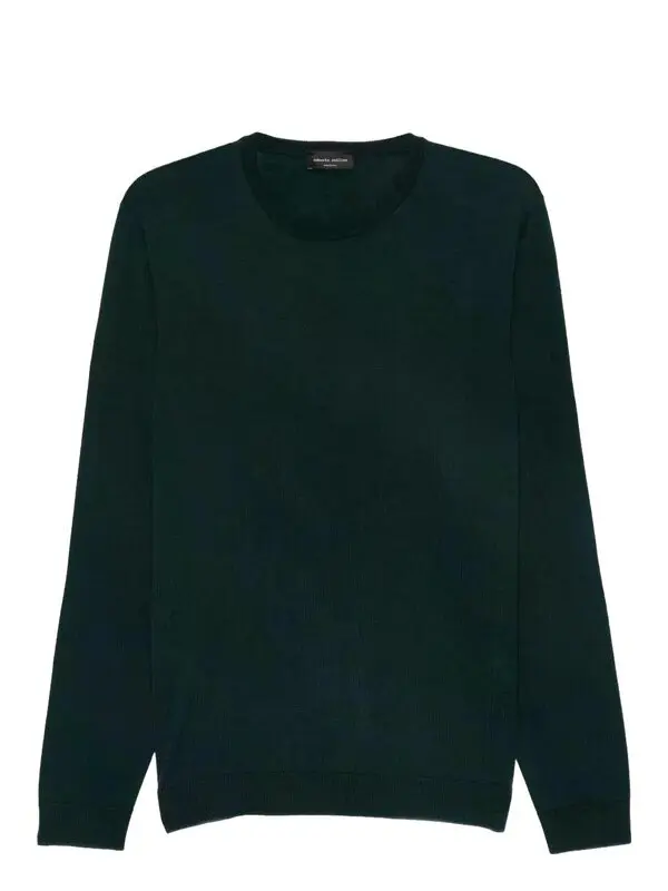 ROBERTO COLLINA Crew-neck Sweater - Green