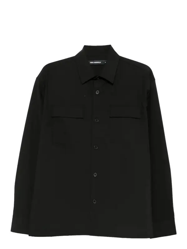 Karl Lagerfeld Pocket Casual Shirt - Black