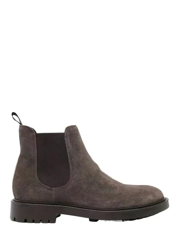 Kiton Leather Chelsea Boots - Brown