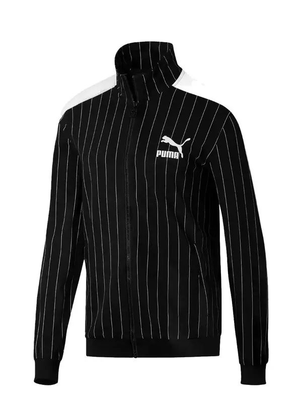 PUMA Archive Pinstripe T7 Track Jacket - Black
