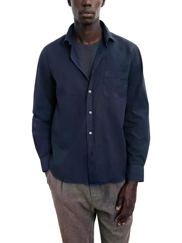 Hartford Cotton Shirt - Blue