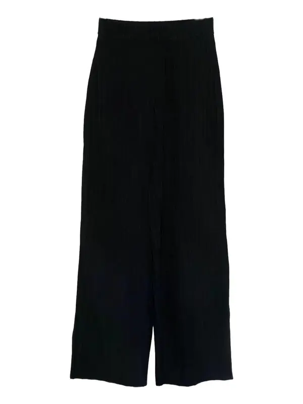 Cult Gaia Pinstripe-print Trousers - Black