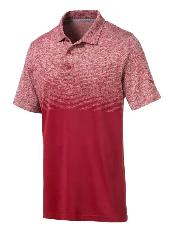 PUMA Evoknit Ombre Polo Shirt - Red