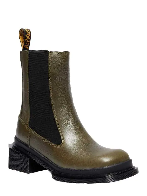 Dr. Martens Maybole Chelsea Leather Boots - Green