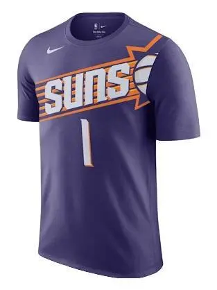 Nike Nba Phoenix Suns Devin Booker T-shirt - Purple/white/orange