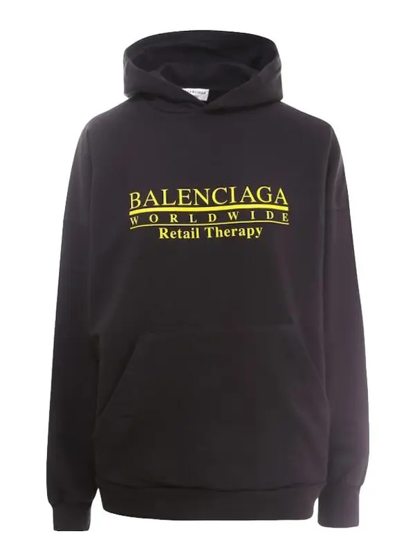 Balenciaga Worldwide Hoodie - Black