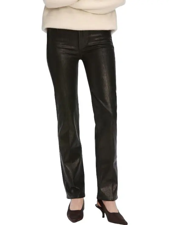 FRAME Le Sleek High Waist Ankle Straight Leg Jeans - Mood Ring Coated
