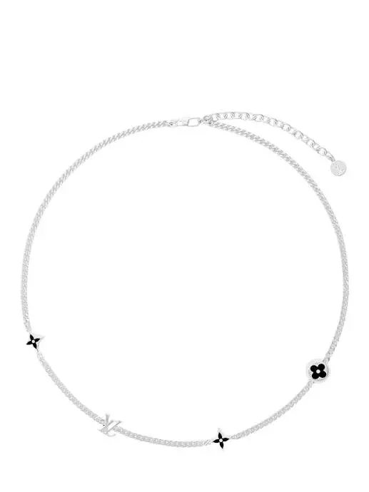 LOUIS VUITTON Spike Charms Necklace - Silver
