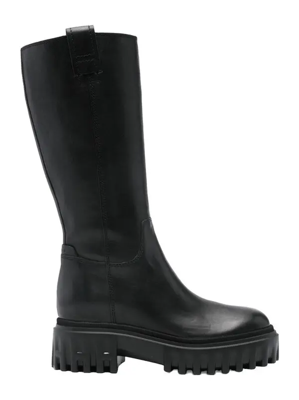Hogan H700 Leather Boots - Black