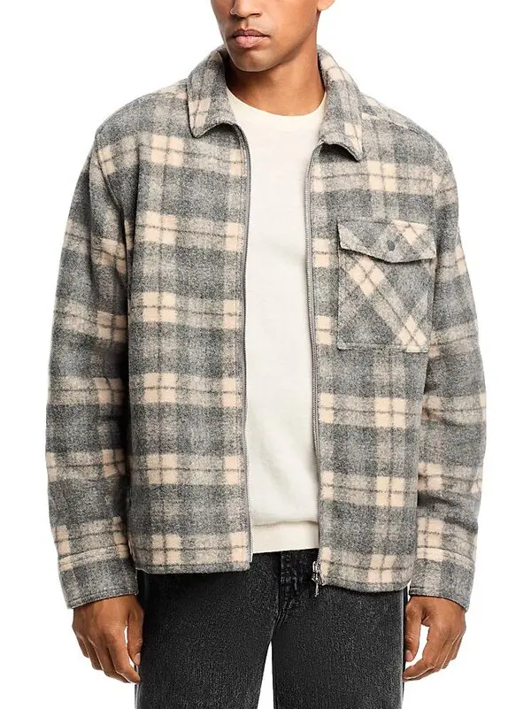 Moncler Camica Tartan Shirt Jacket - Light Grey Check