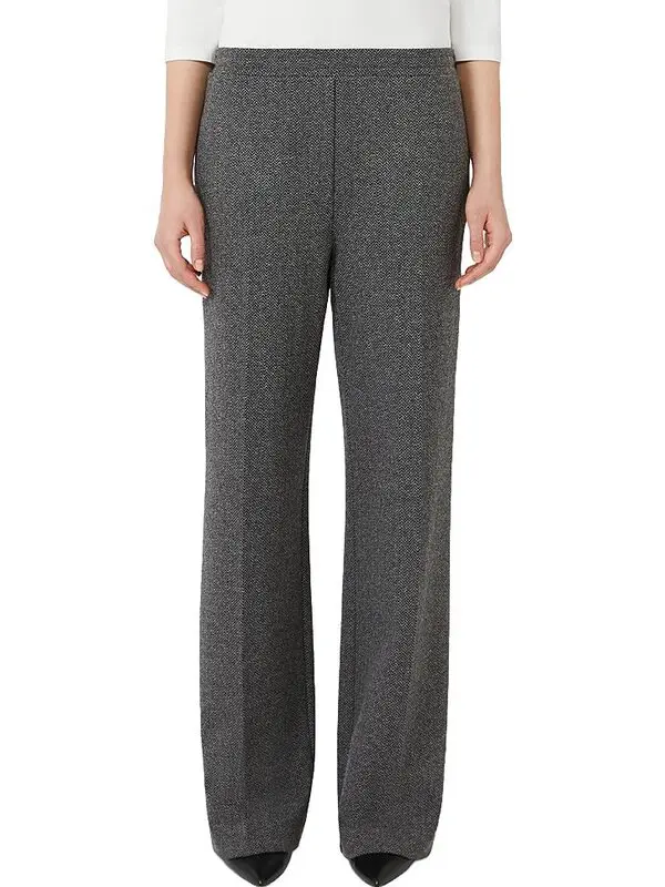 Max Mara Zelma Straight Leg Trousers - Medium Grey