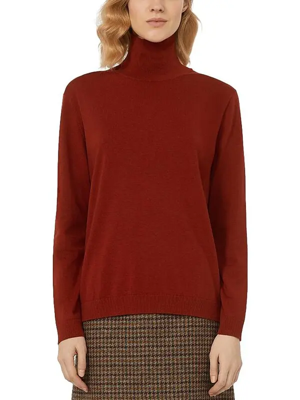 Max Mara Kiku Turtleneck Sweater - Berry Red
