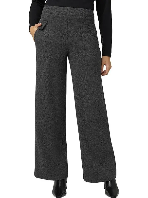 Hue Wide Leg Pants - Grey