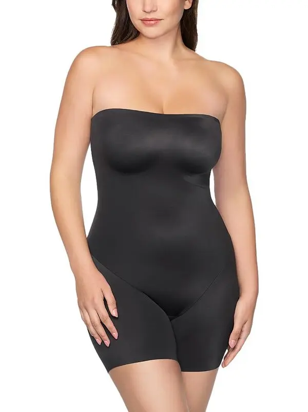 TC FINE INTIMATES Strapless Shaping Bodysuit - Black
