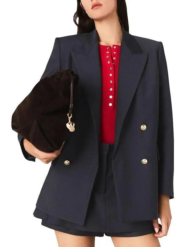 Maje Vahala Jacket - Navy