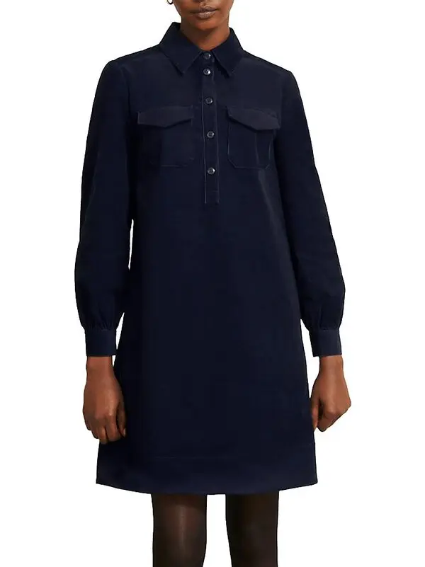 HOBBS LONDON Lena Shirt Dress - True Navy
