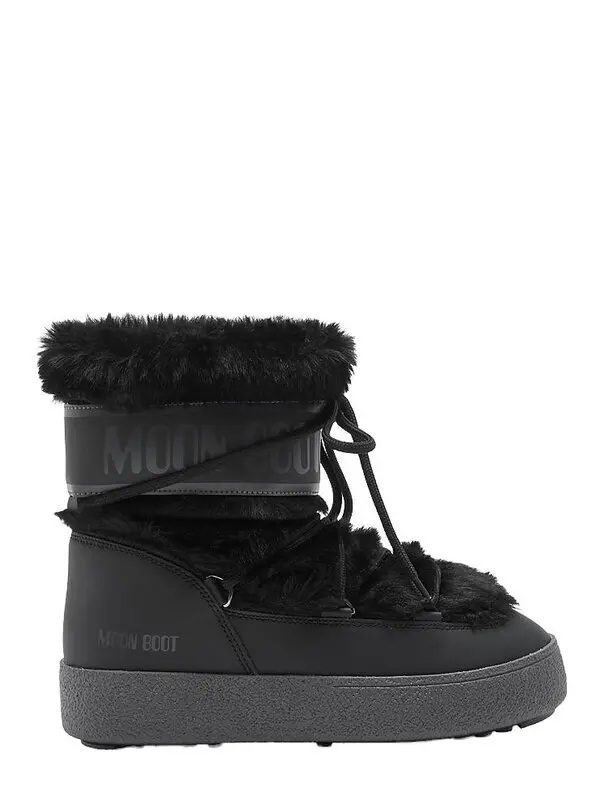 Moon Boot Ltrack Faux Shearling Boots - Black