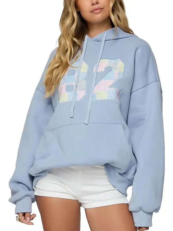 EDIKTED Oversized Hoodie - Light Blue