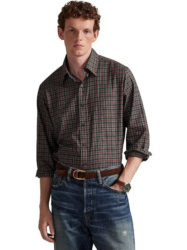 Polo Ralph Lauren Classic Fit Plaid Twill Shirt - Multi