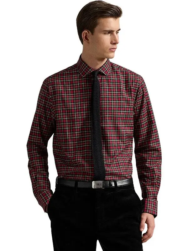 Polo Ralph Lauren Classic Fit Plaid Twill Shirt - Red/green Multi