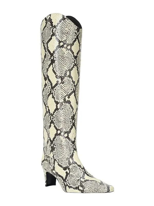 Staud Western Wally Boots - White Snake