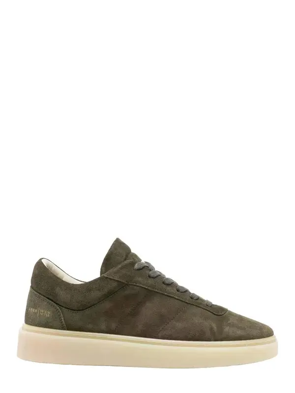 LOW BRAND Suede Lace-up Sneakers - Green