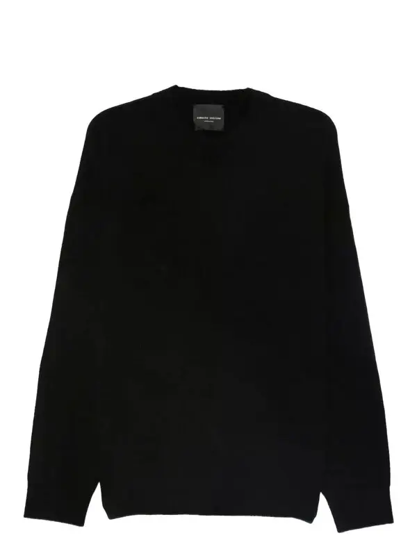 ROBERTO COLLINA Crew-neck Sweater - Black