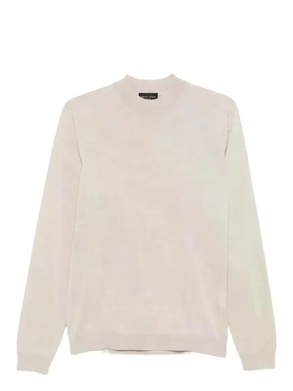 ROBERTO COLLINA Mock-neck Sweater - Neutrals