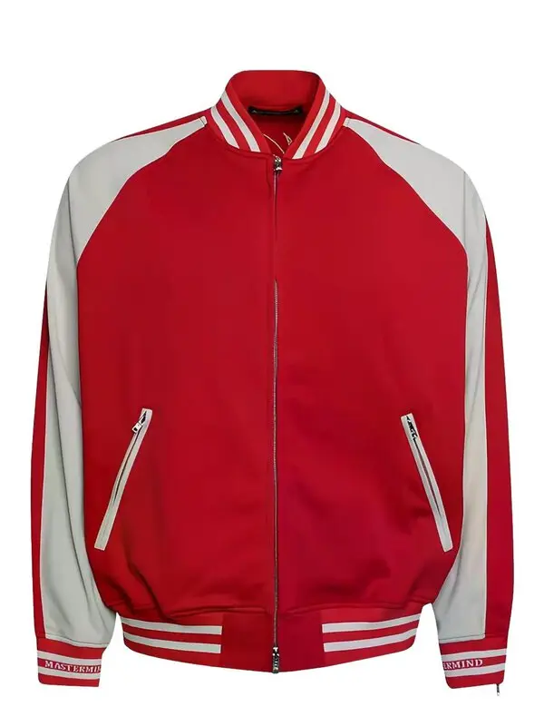MASTERMIND WORLD Shoulder Line Bomber Jacket - Red